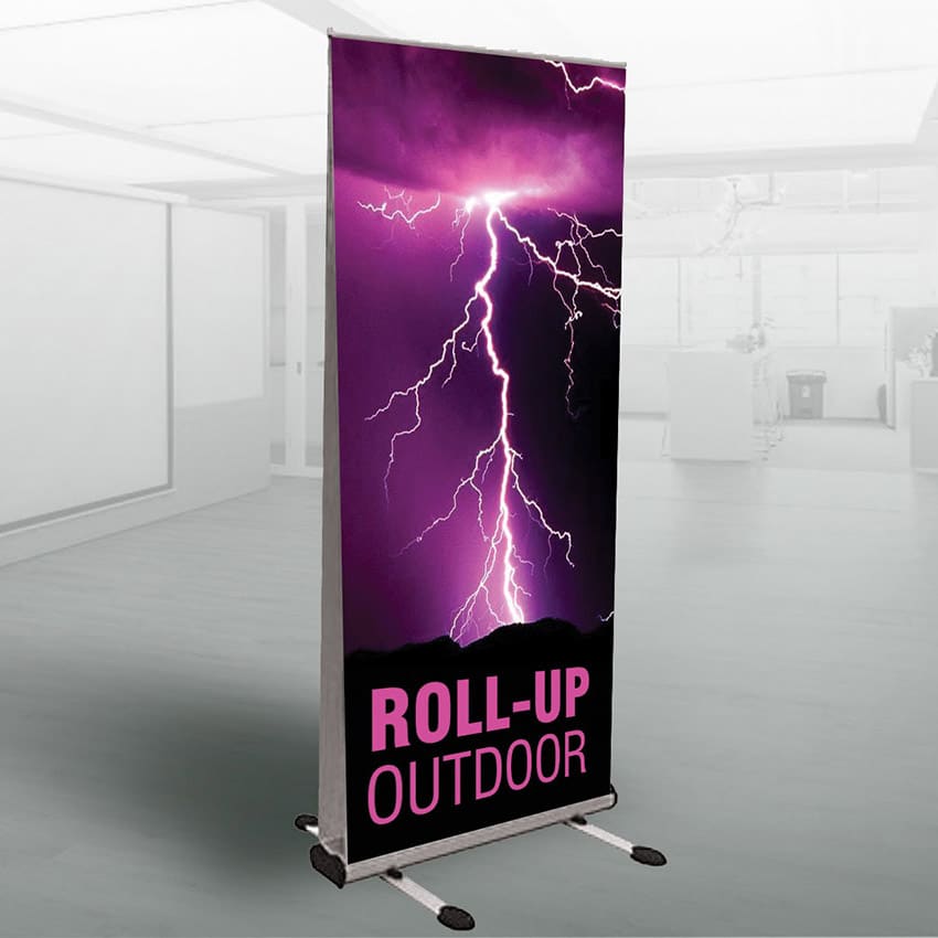 Roll-up spandoek | Draagbare banners | Diverse soorten en maten
